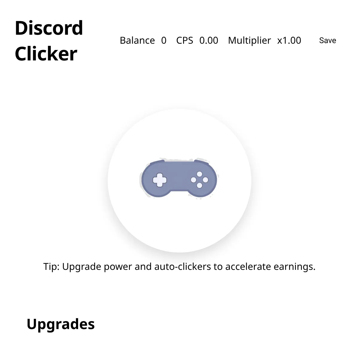 Discord Clicker