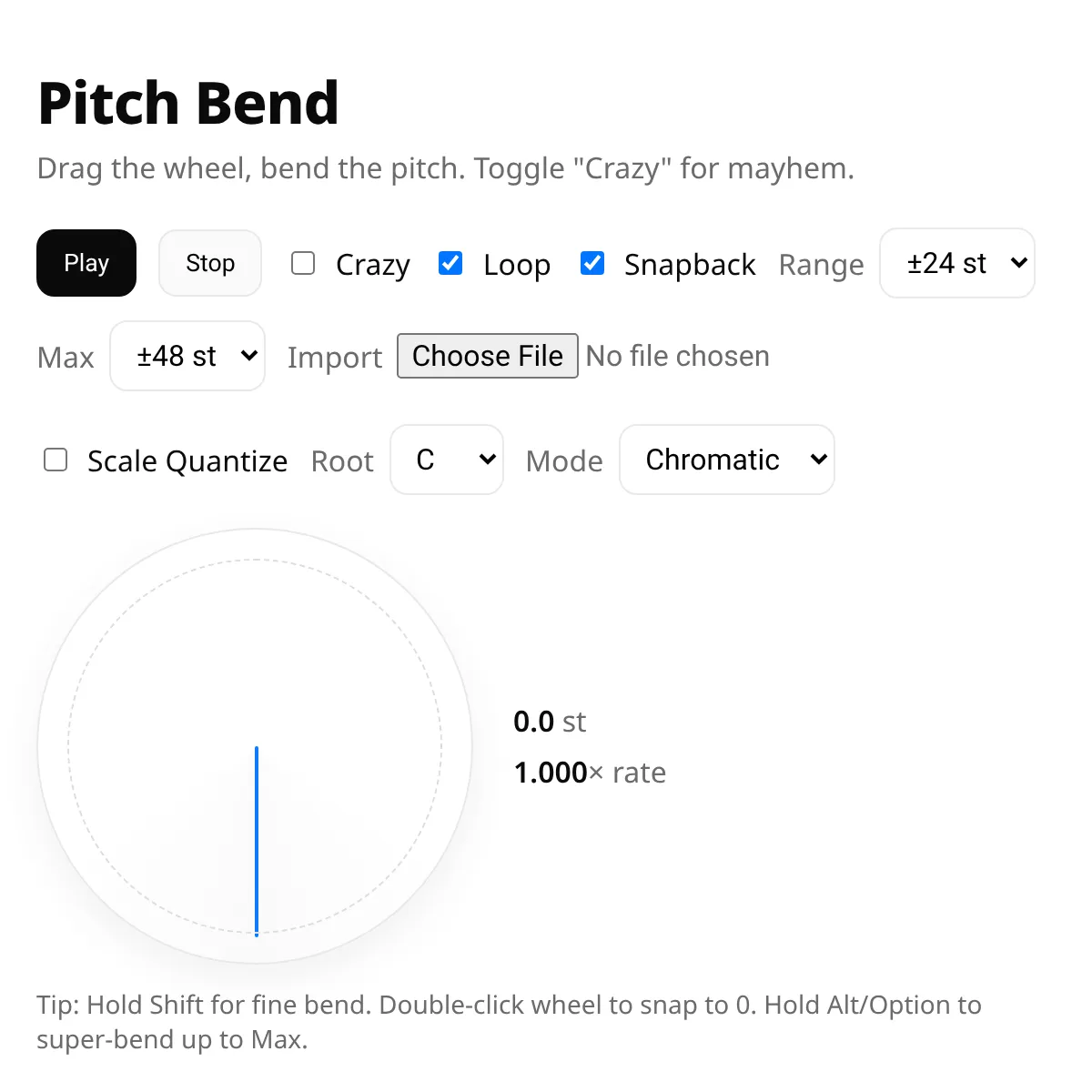 Pitch Bend – Crazy Sound