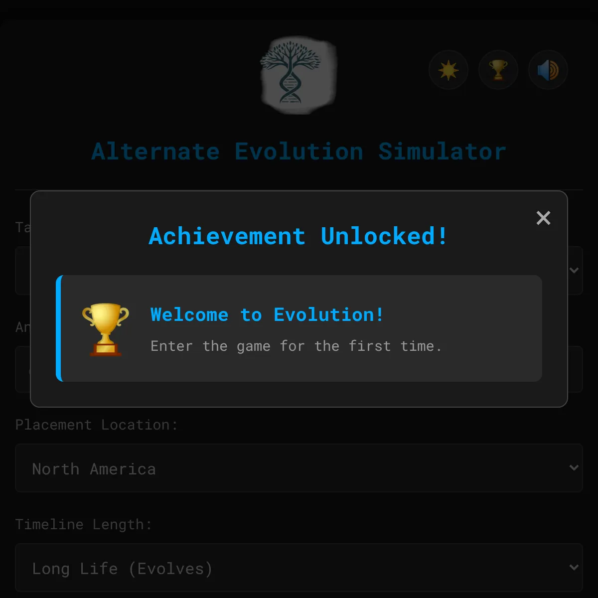 Alternate Evolution Simulator
