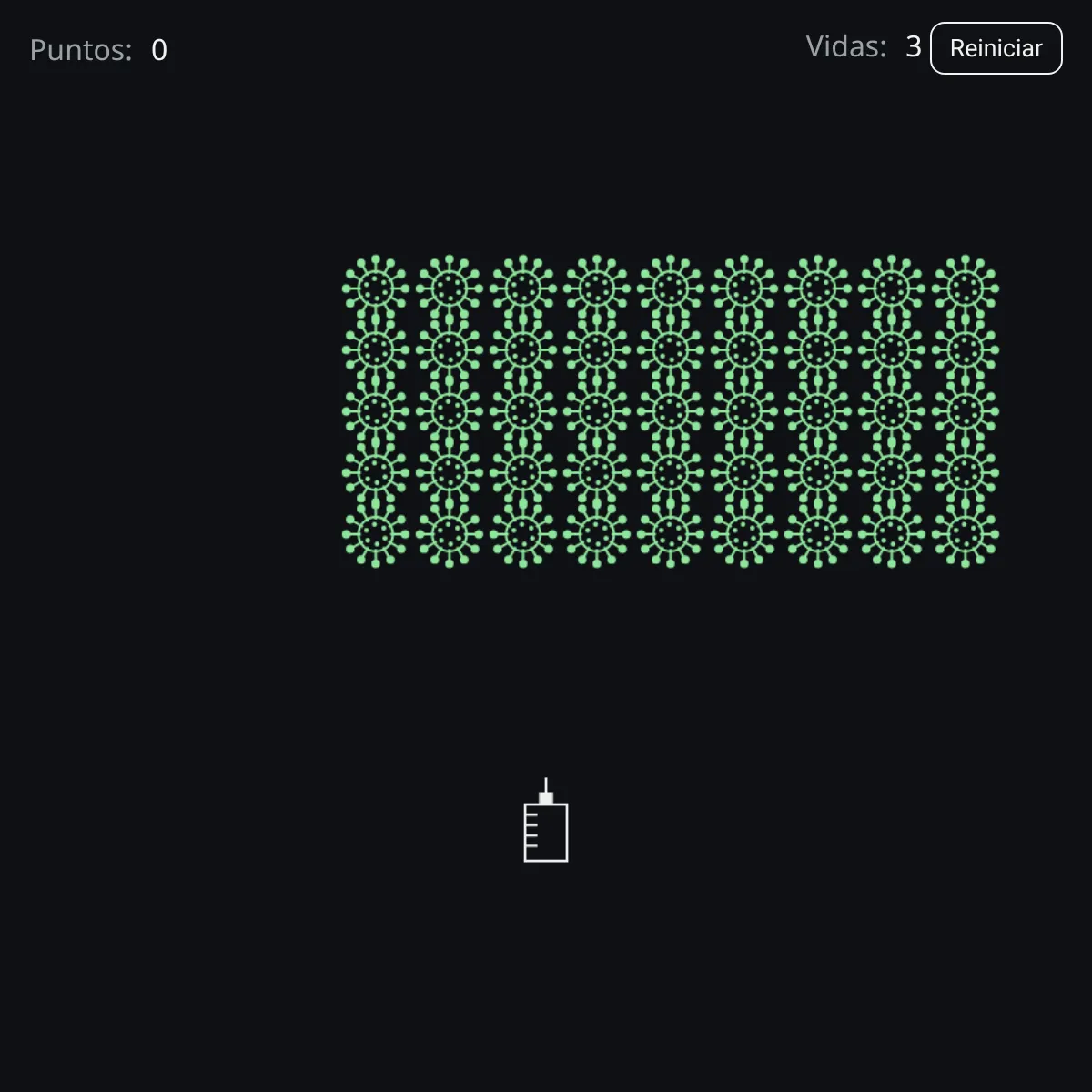 Space Invaders: Virus vs Jeringa