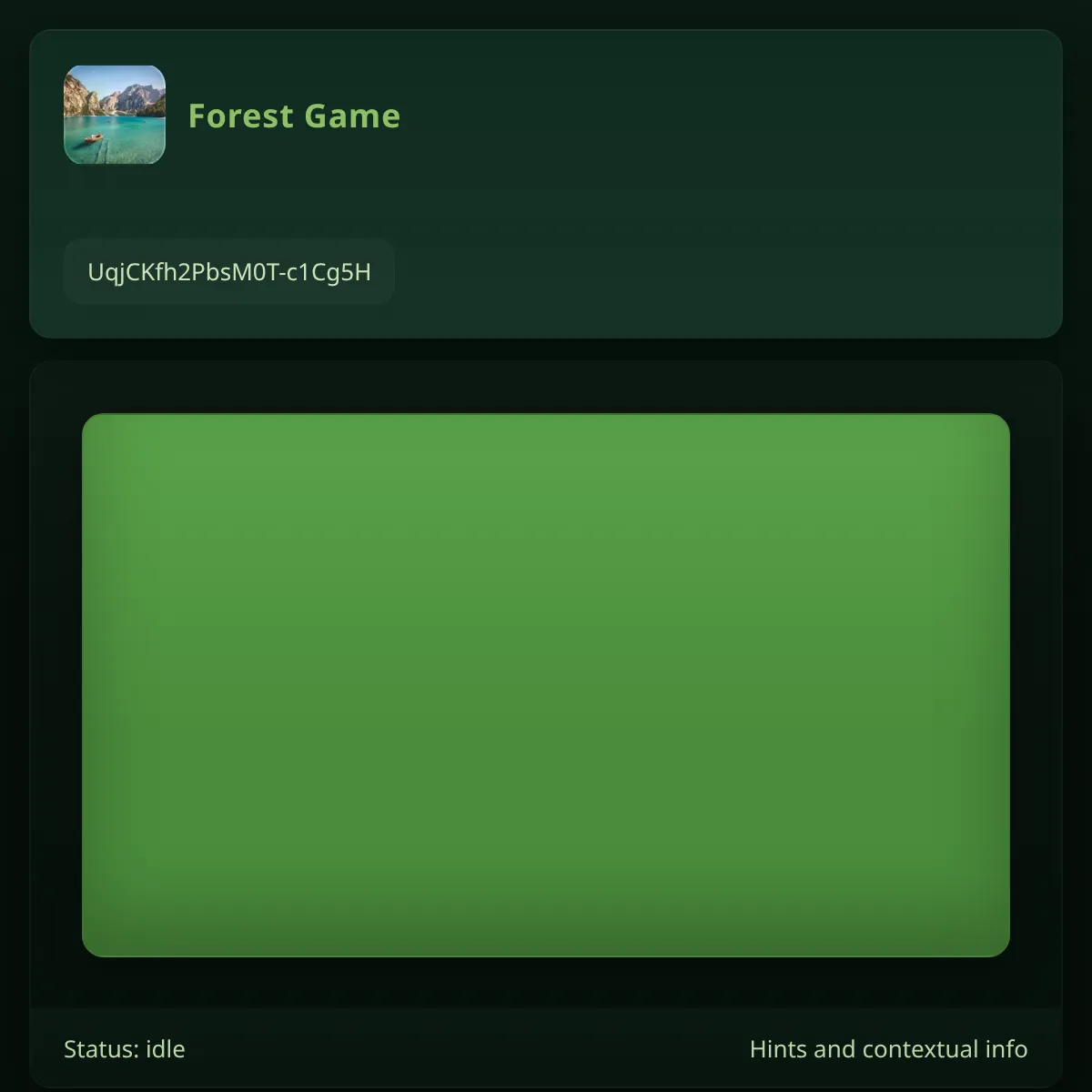 Forest Game UI