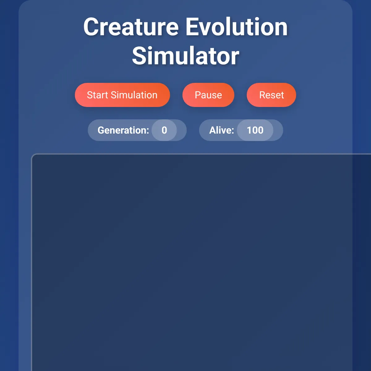 Creature Evolution Simulator