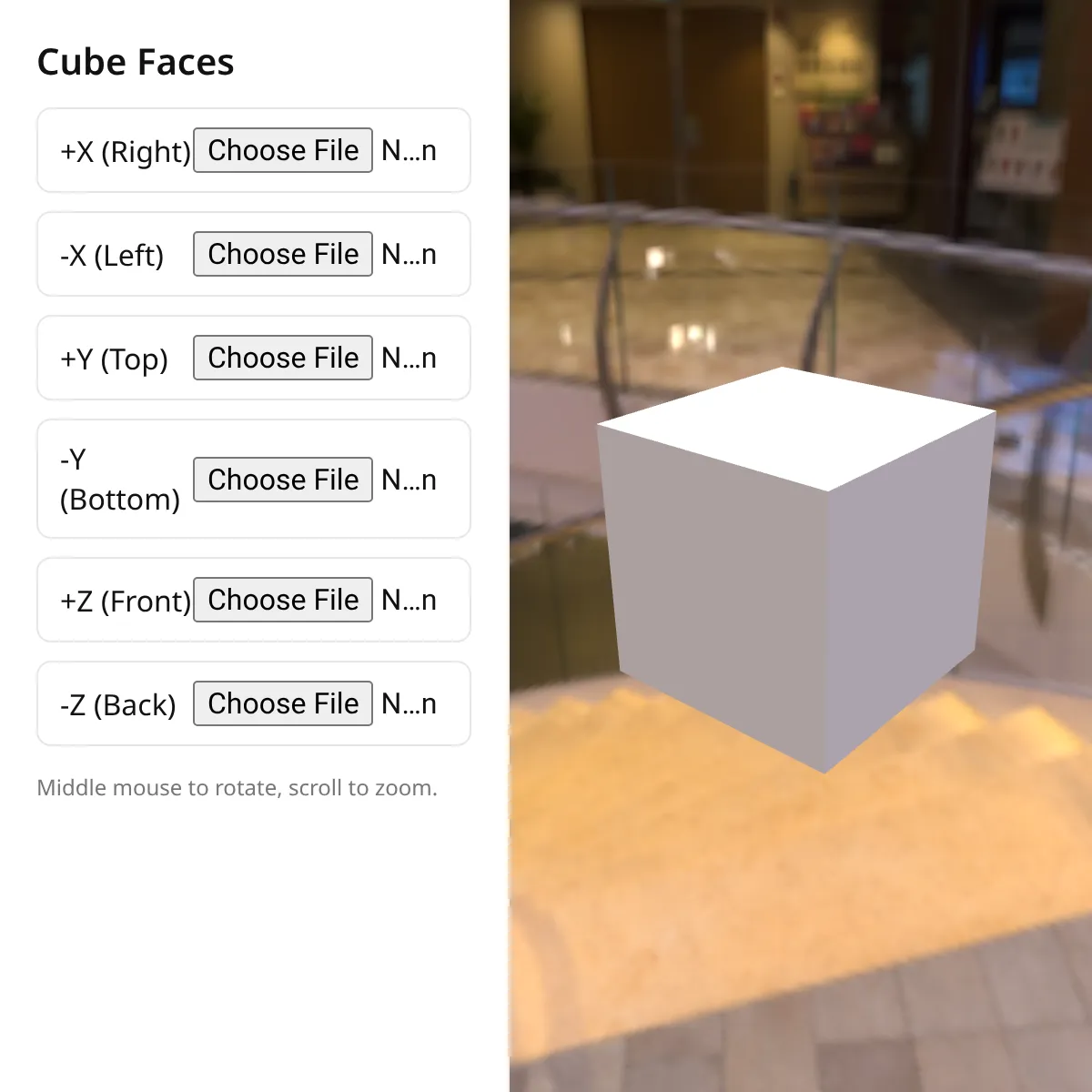 Interactive Cube Uploader
