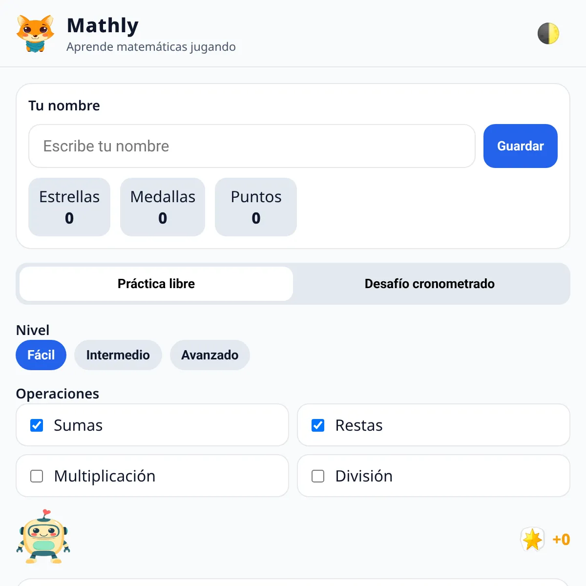 Mathly - Aprende matemáticas jugando