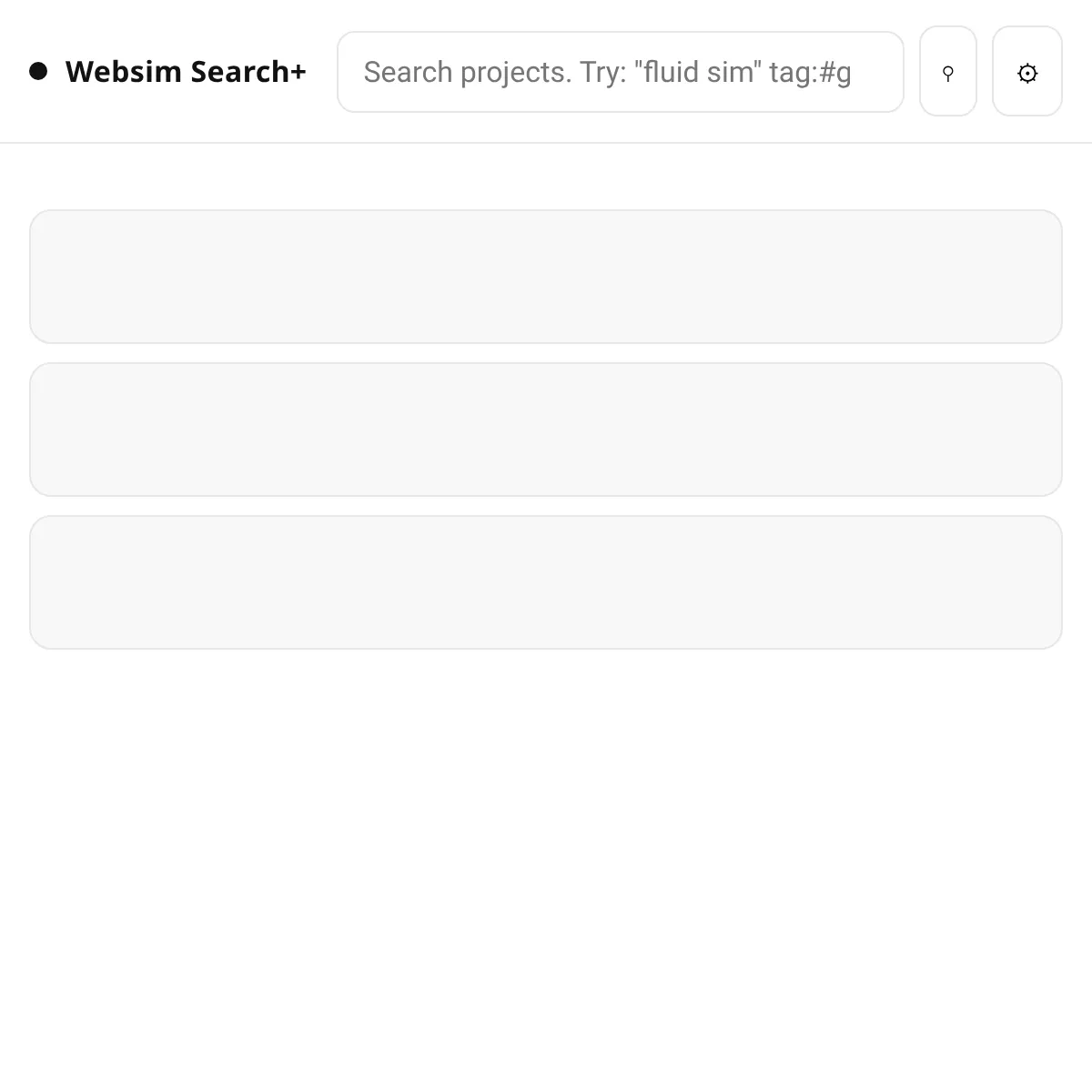 Websim Project Search