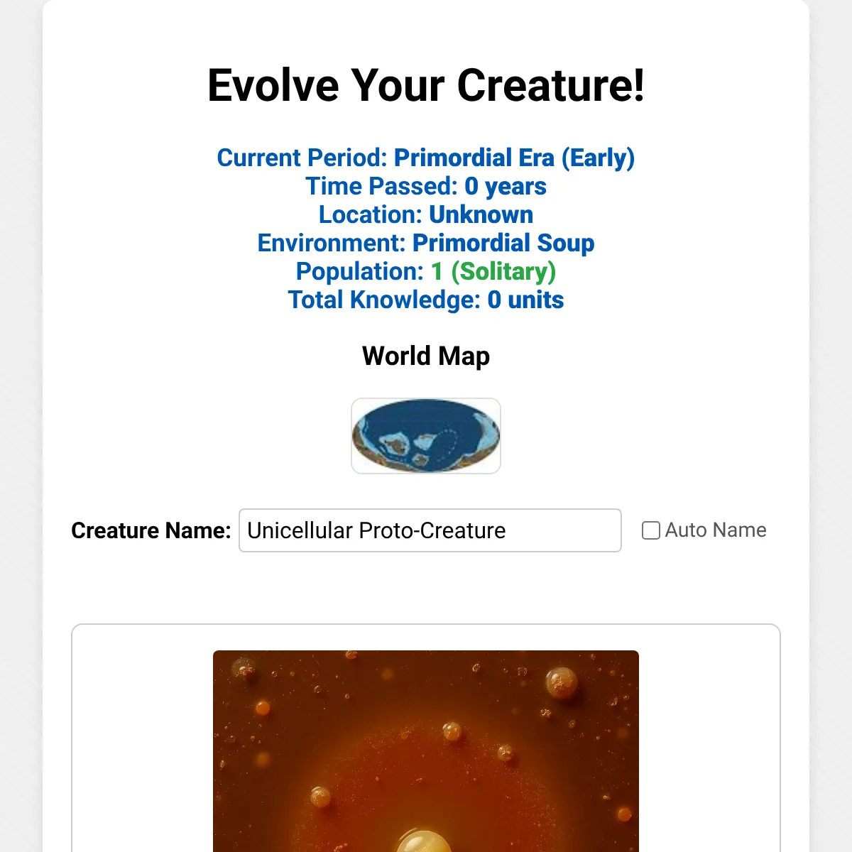 AI Creature Evolution (Credits To @Random_Creato) now with working eras,