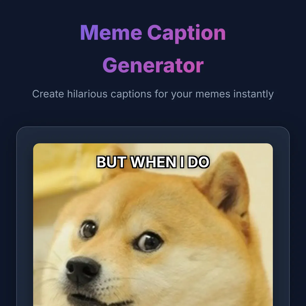 Random Meme Caption Generator