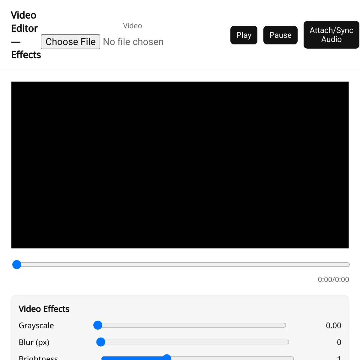 Simple Video Editor