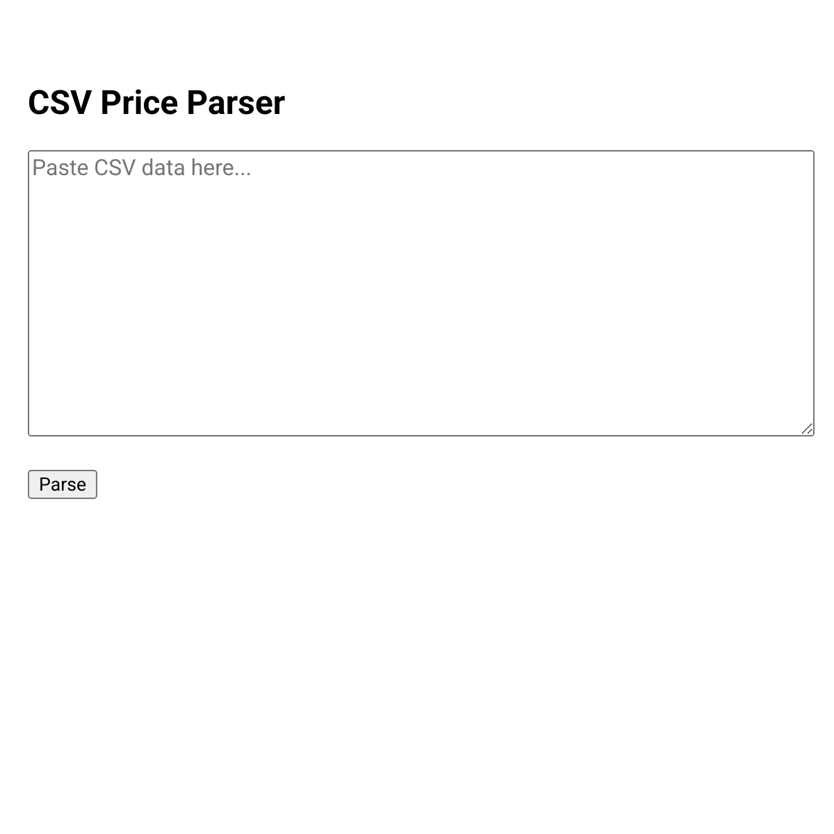 CSV Parser