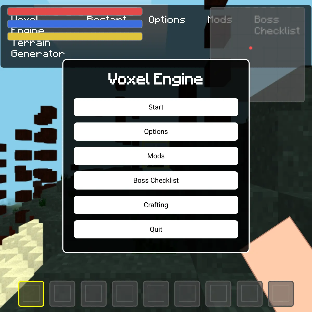 Voxel Engine Terrain Generator