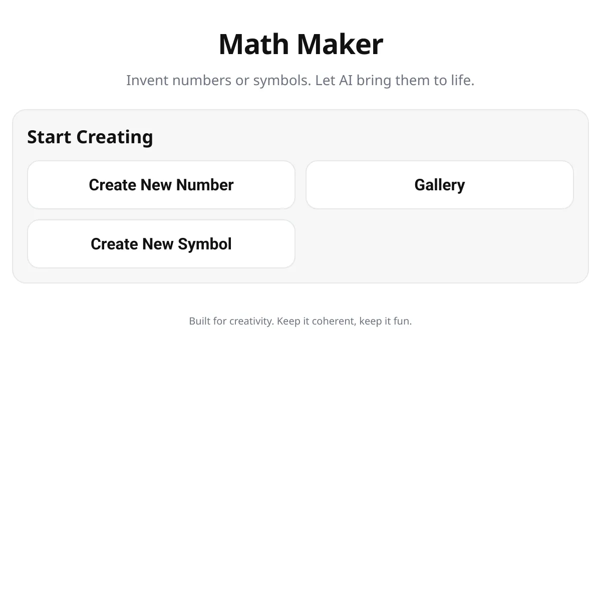Math Maker