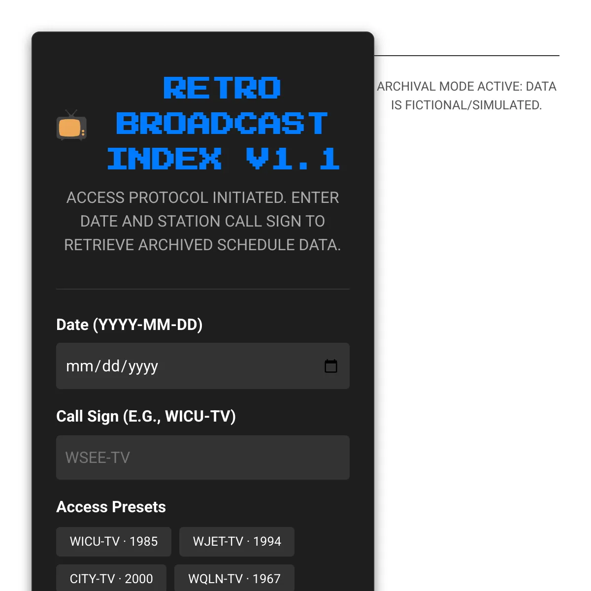 Retro TV Guide AI
