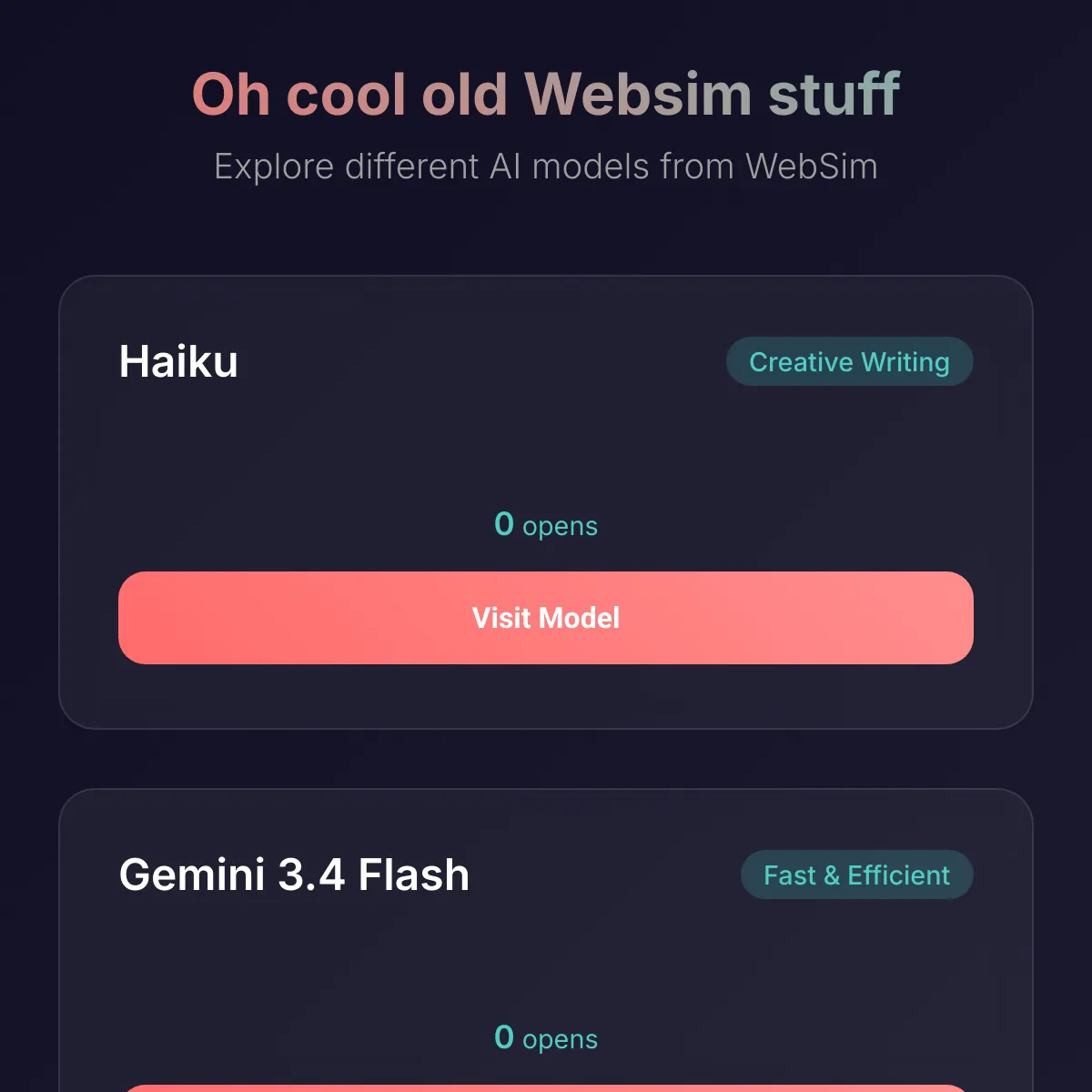 Oh cool old Websim stuff
