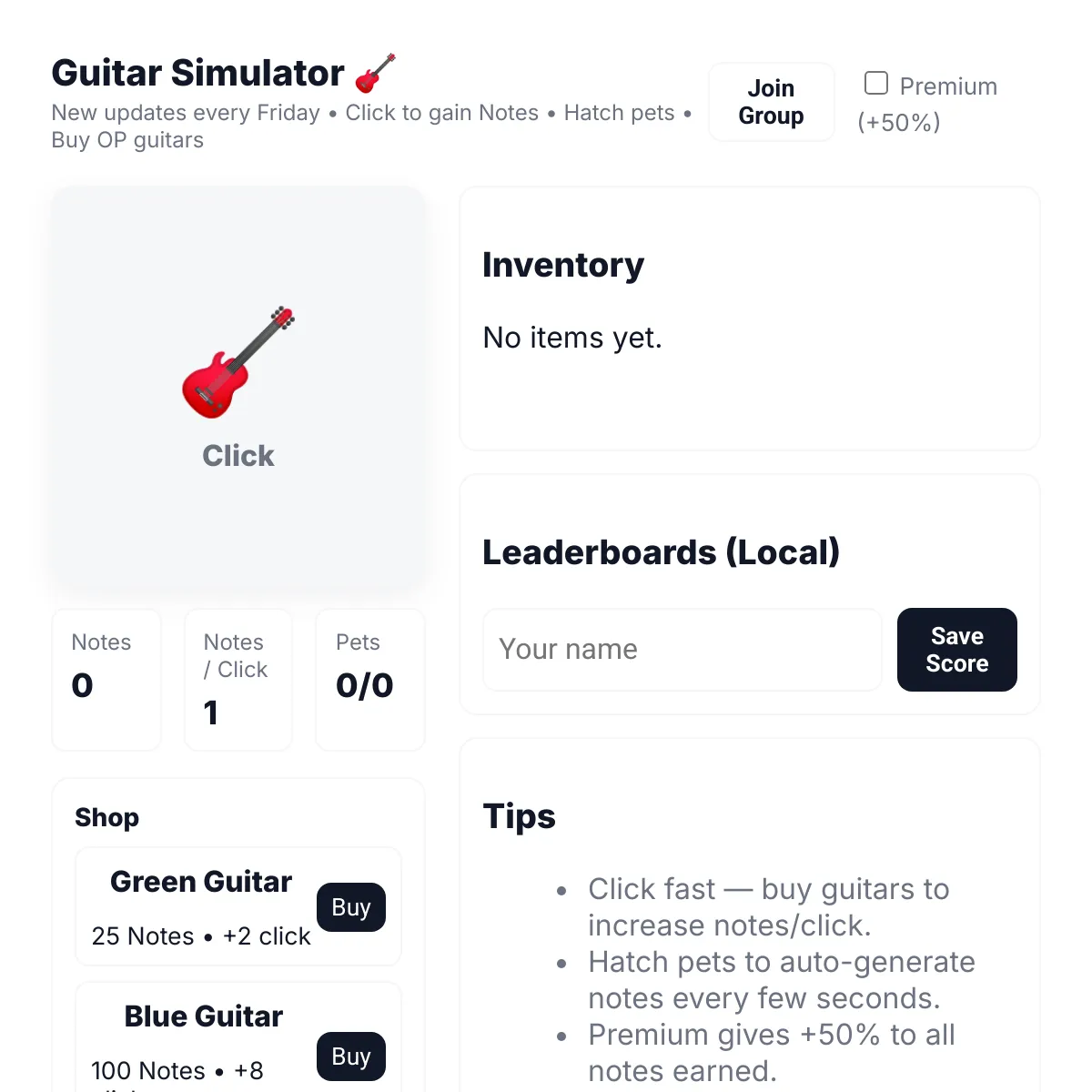 Guitar Simulator