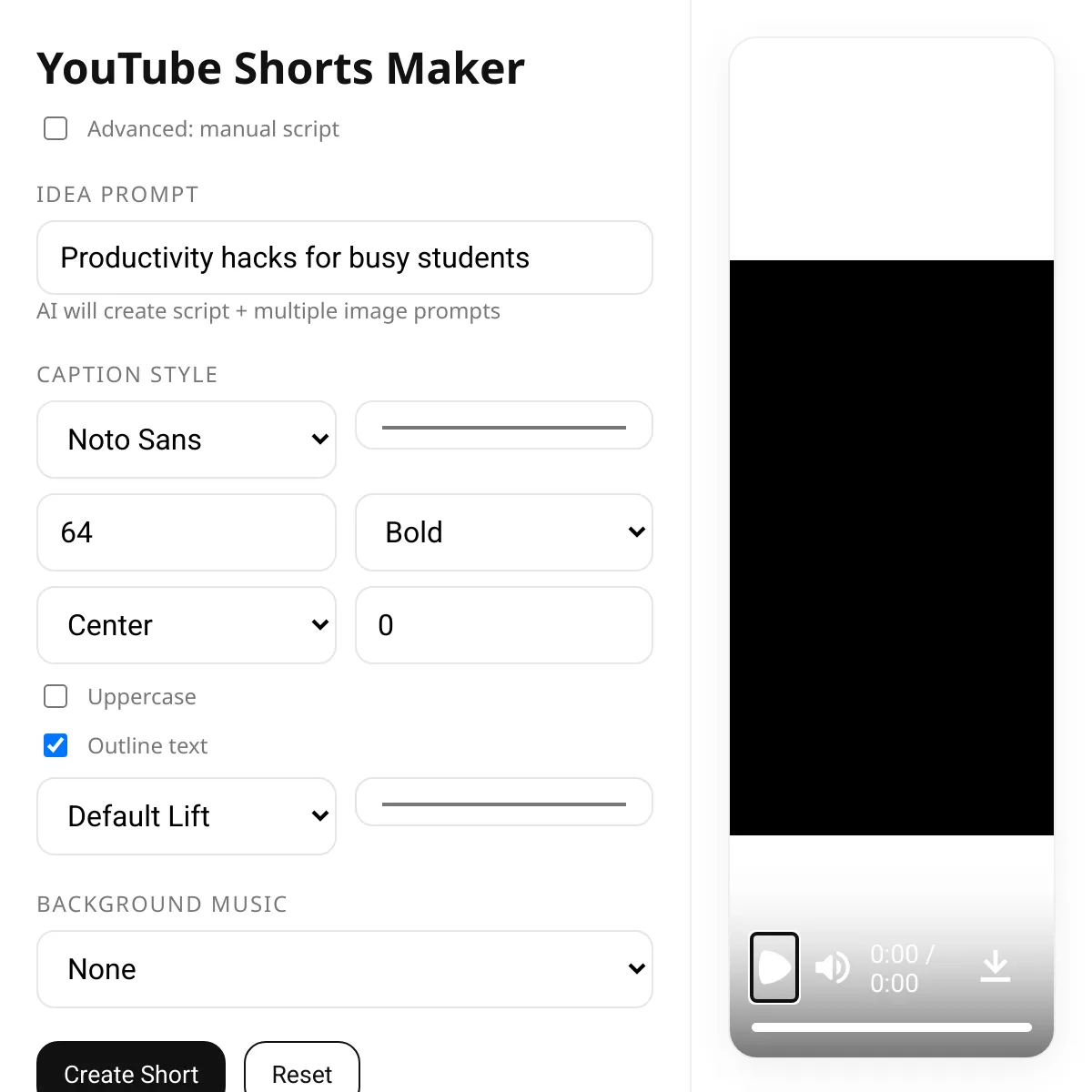 AI Shorts Maker