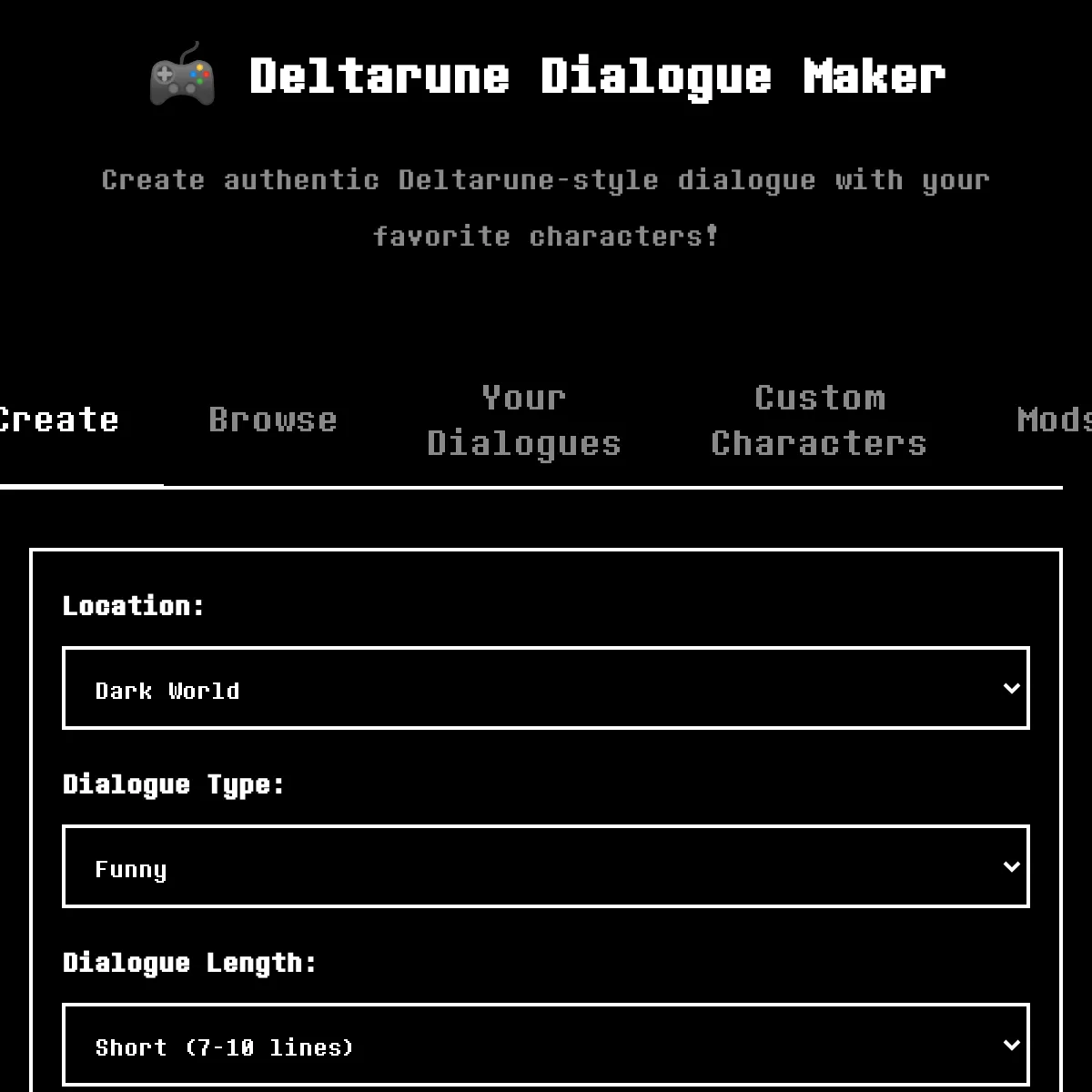 Deltarune Dialogue Maker REMASTERED