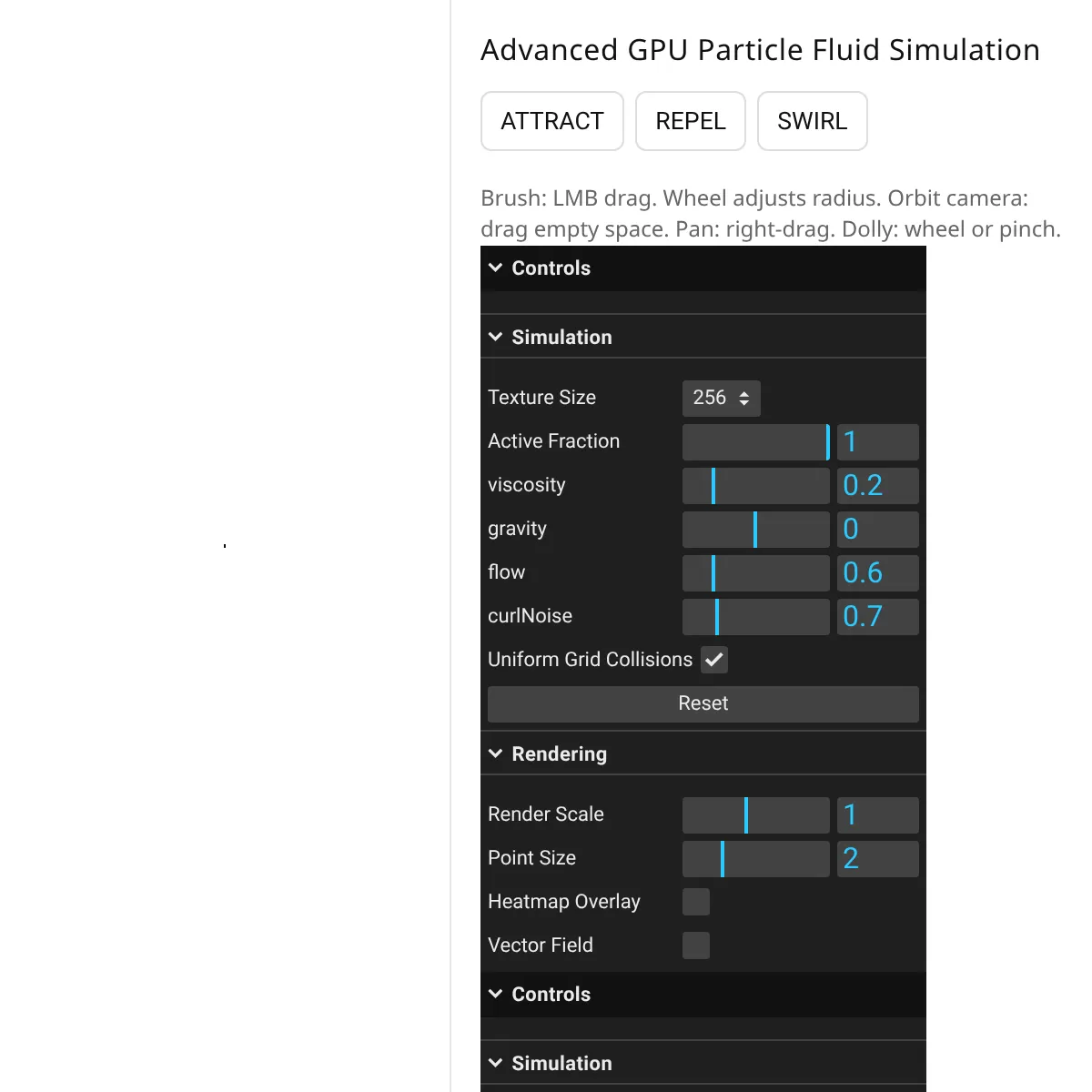 GPU Particle Fluid Lab