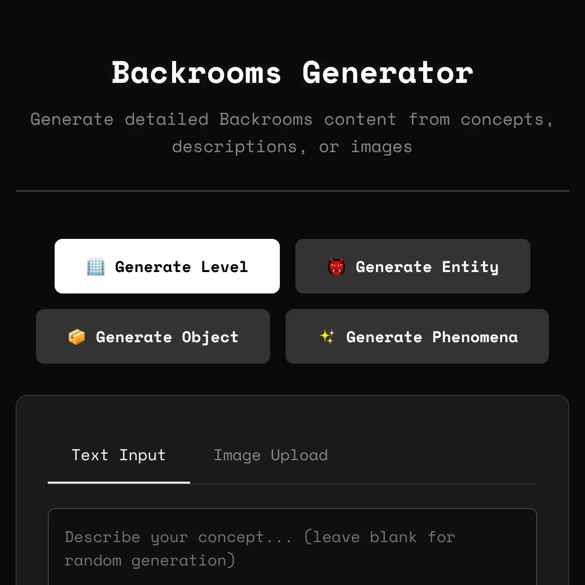 Backrooms Level Generator (level stability)