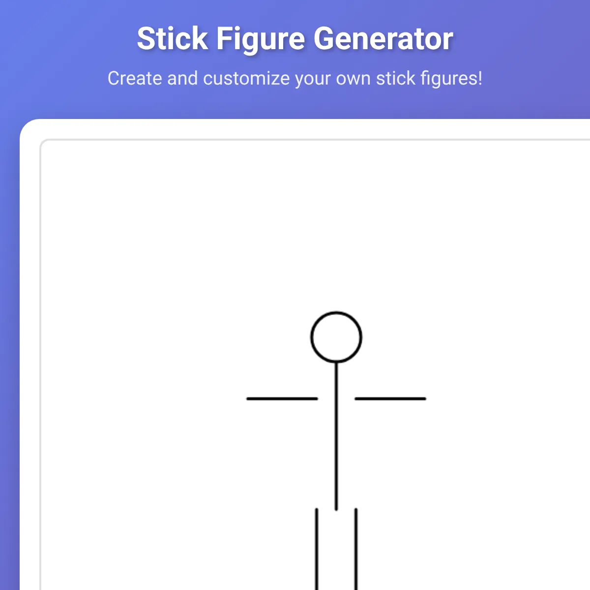 Stick Figure Generator