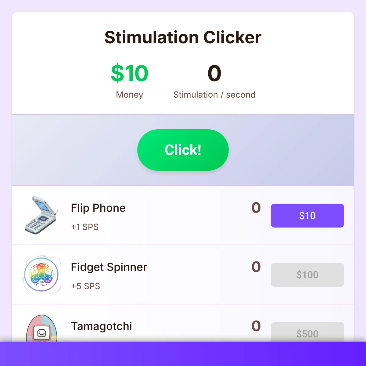 Stimulation Clicker