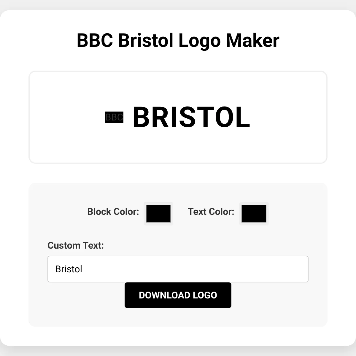 BBC Bristol Logo Maker