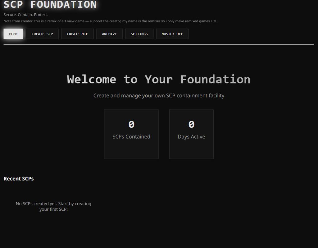 Scp foundation creator