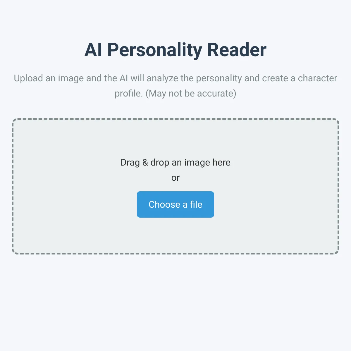 AI Personality Reader