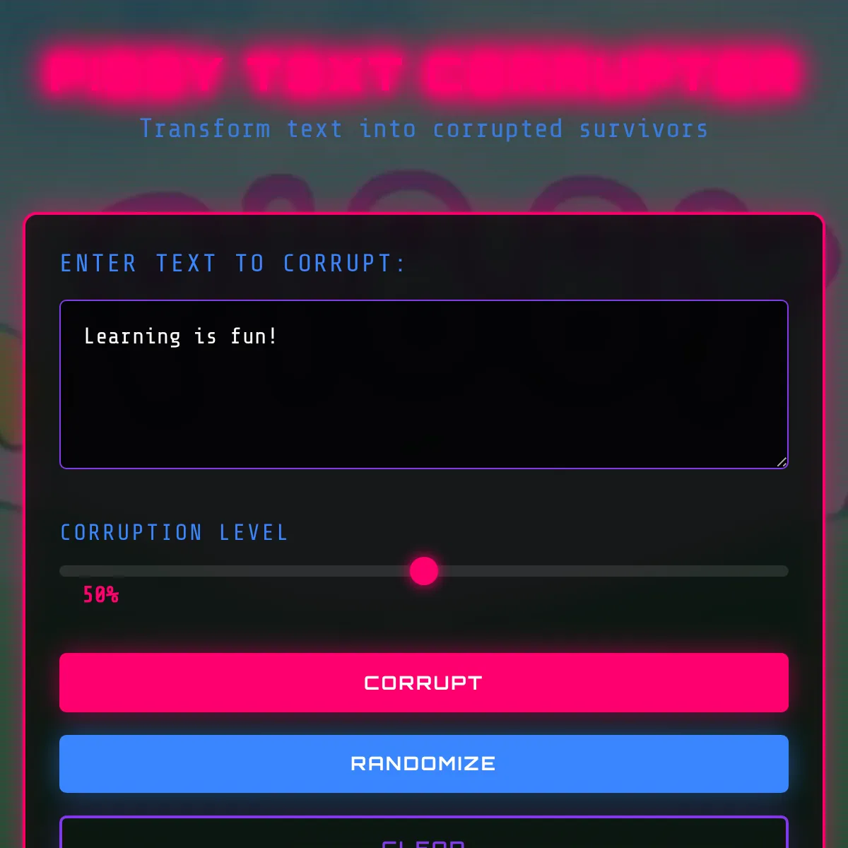 Pibby Text Corruptor