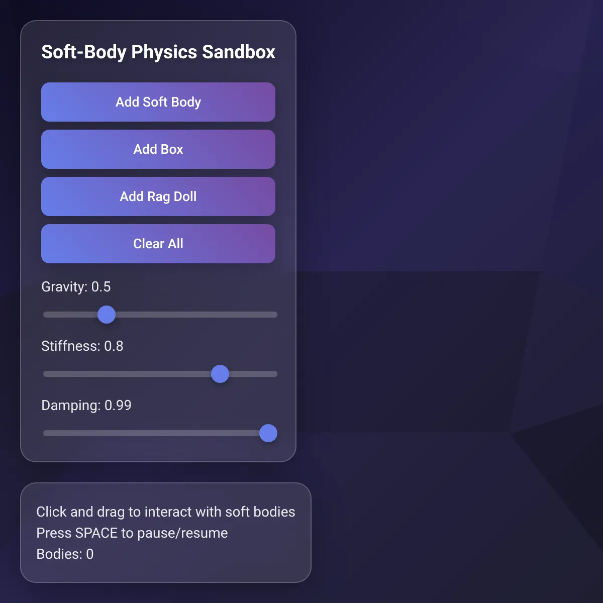 Soft-Body Physics Sandbox