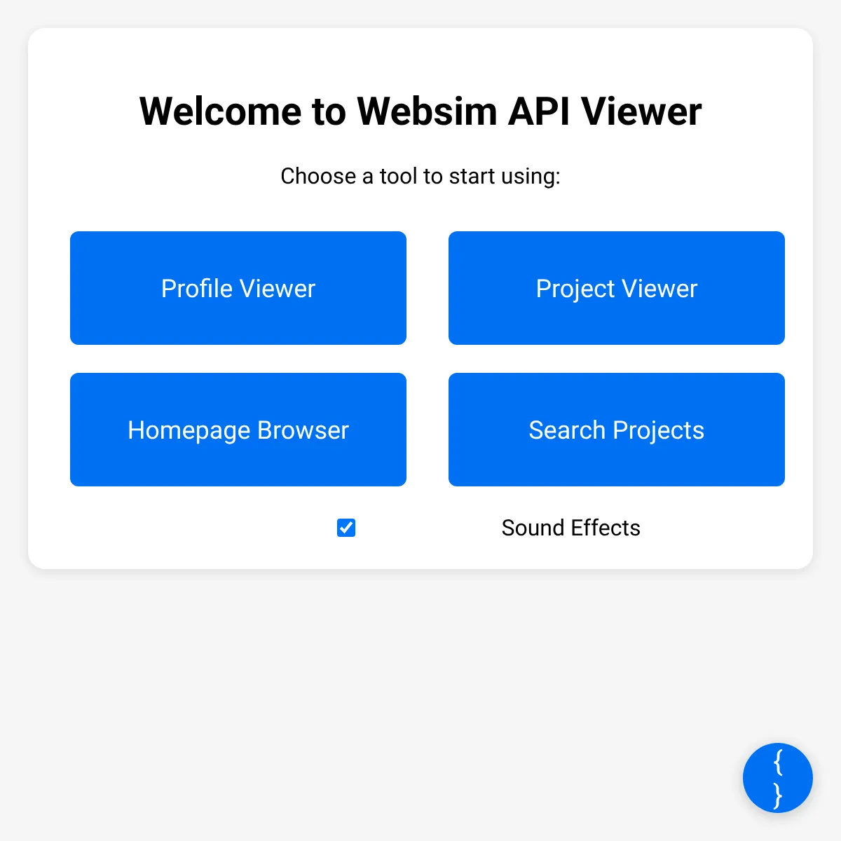 Websim API Viewer