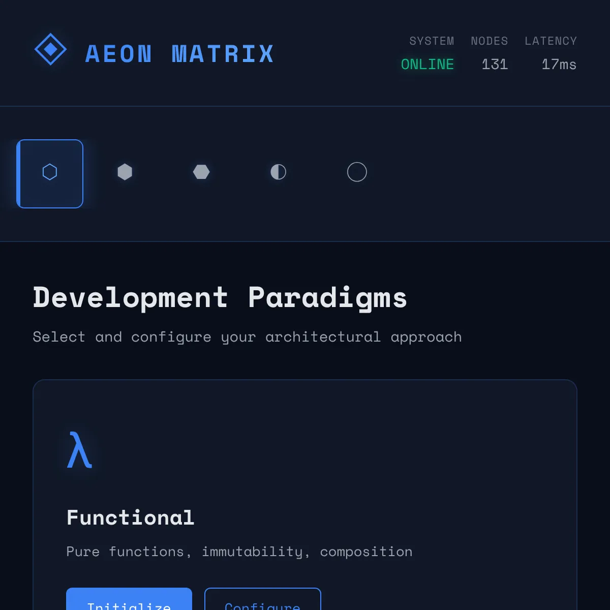 Aeon Matrix - Advanced Multi-Paradigm System