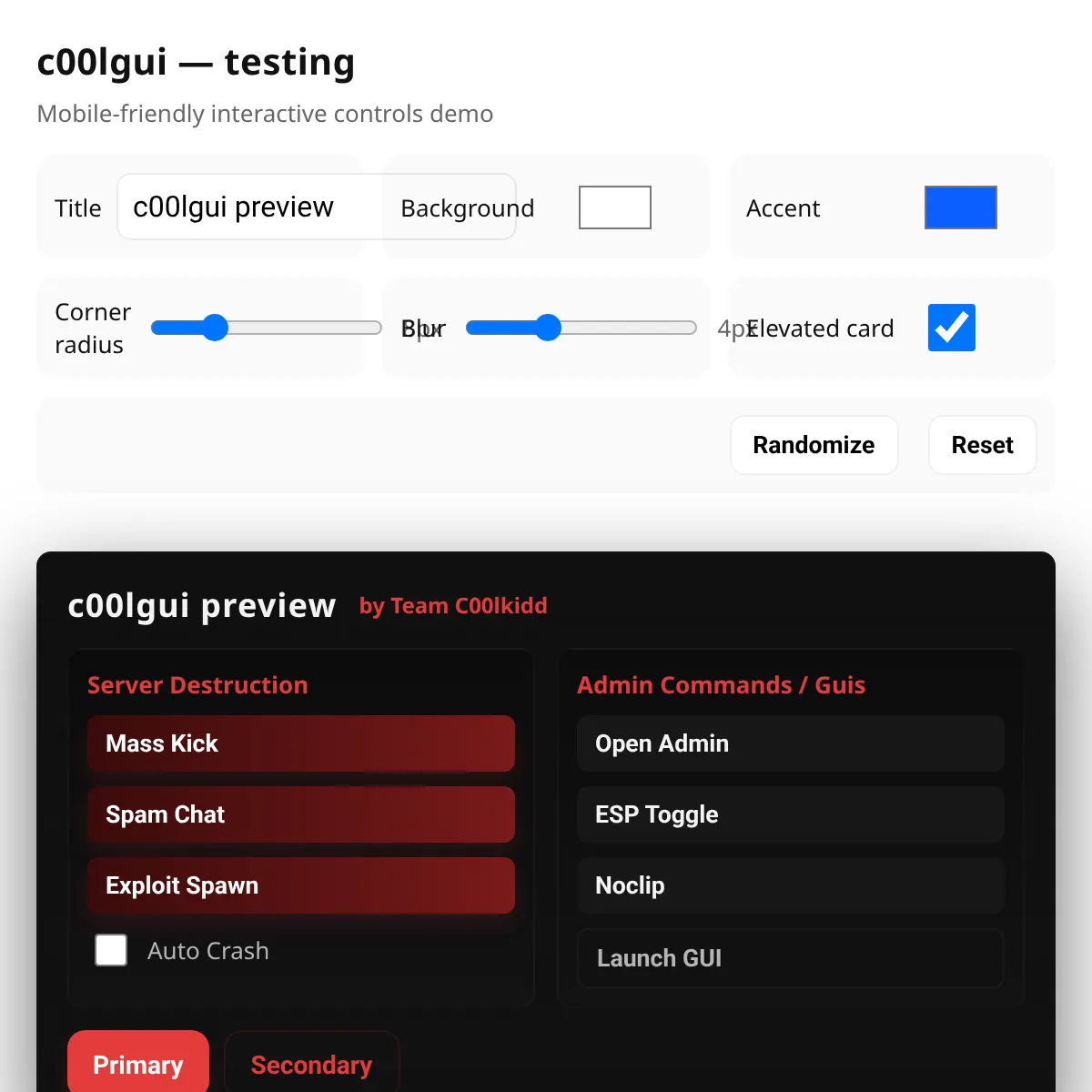 c00lgui testing