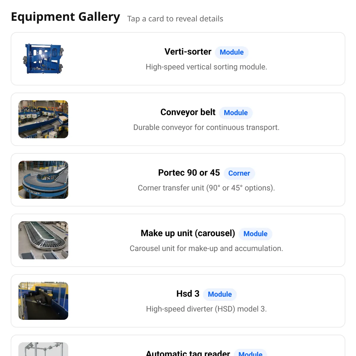 Equipment Gallery