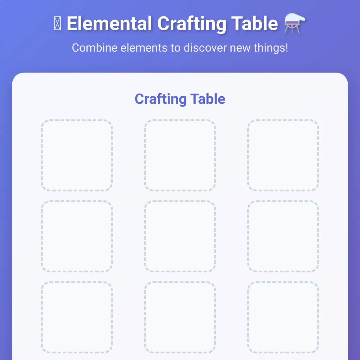 Elemental Crafting Table