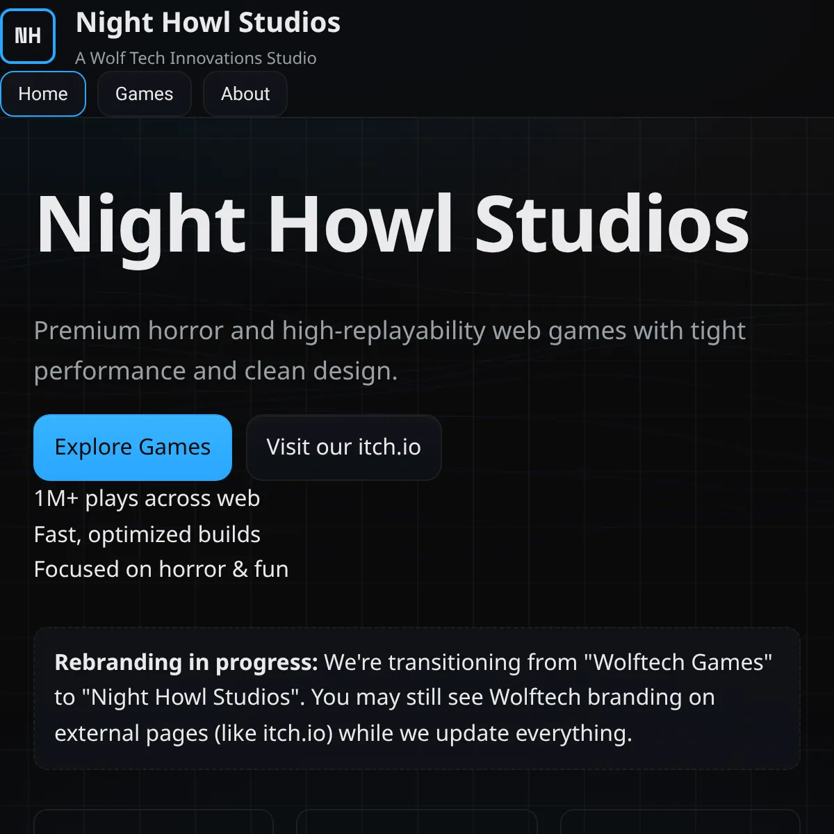 Night Howl Studios — Horror & Browser Games