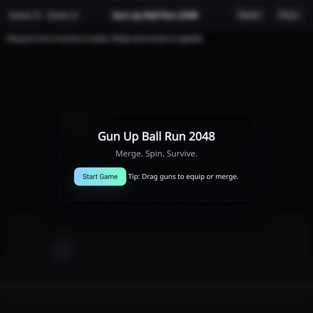 Gun Up Ball Run 2048 — Weapon Master