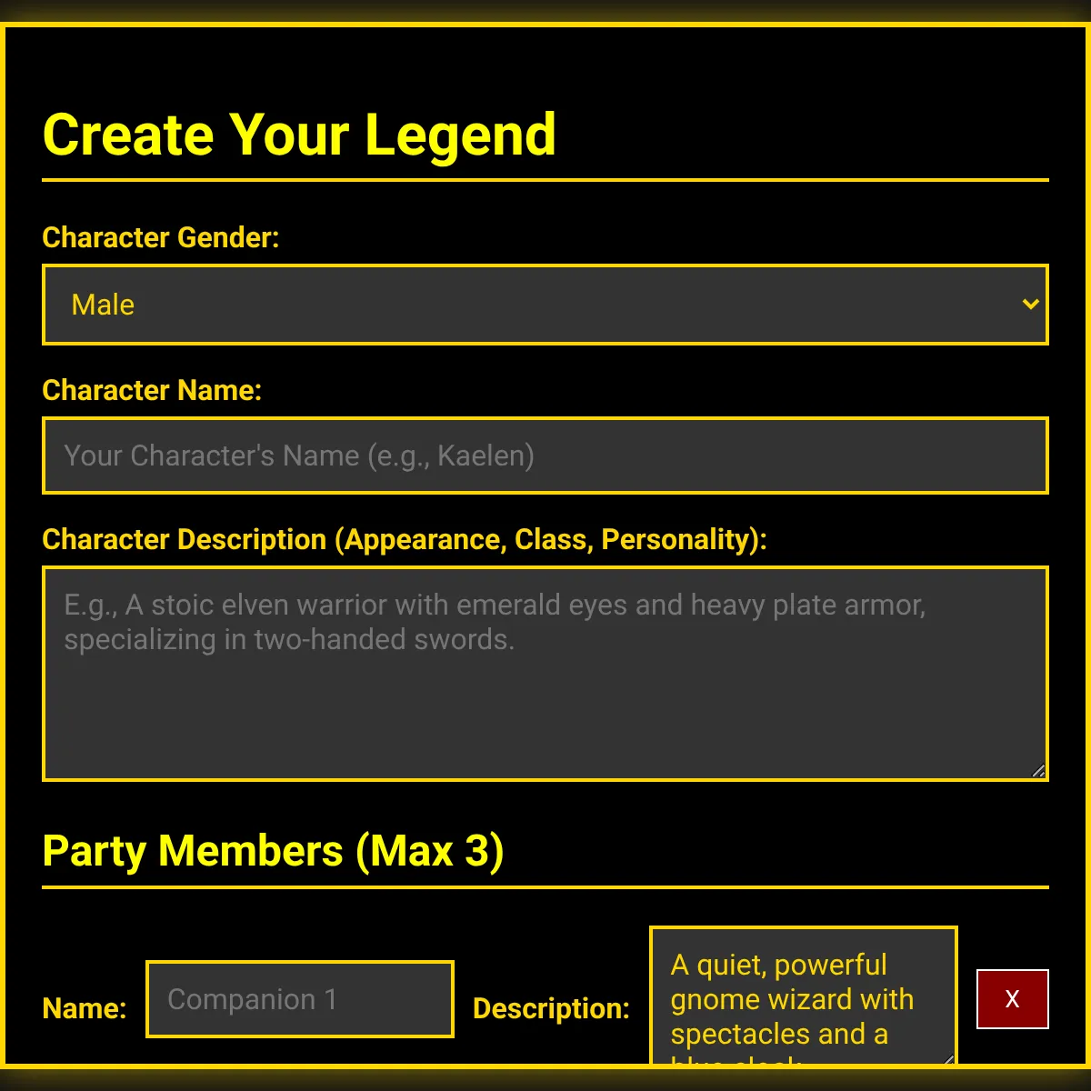 AI RPG Generator