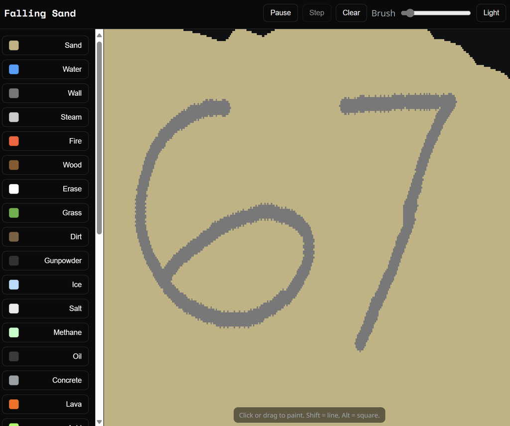 Falling Sand Simulator