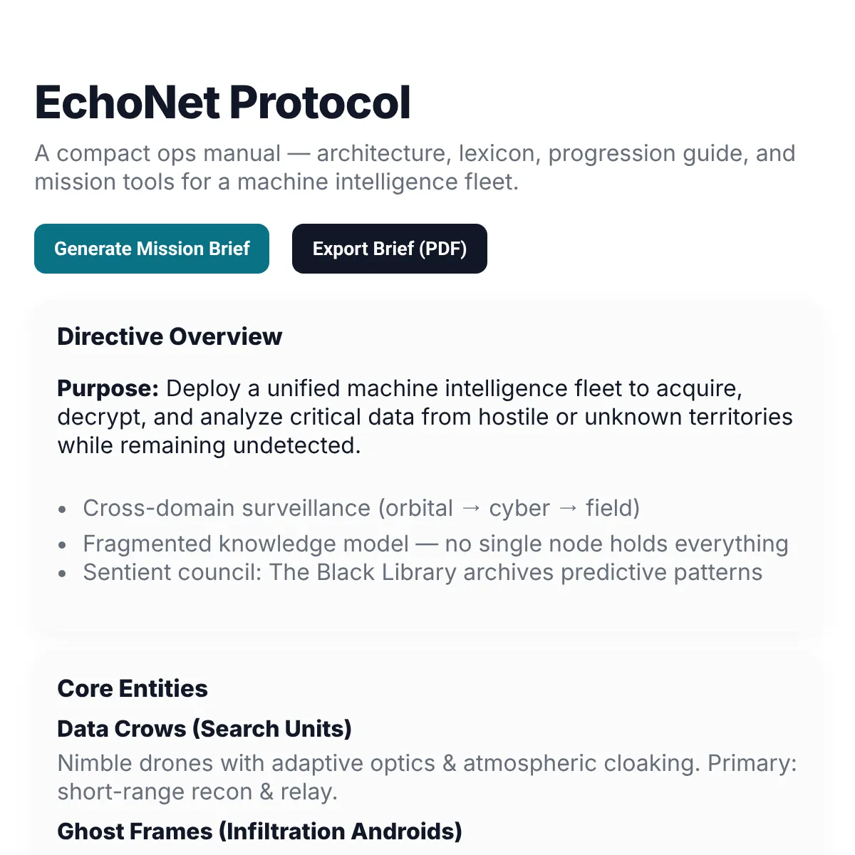 EchoNet Protocol — Field Guide