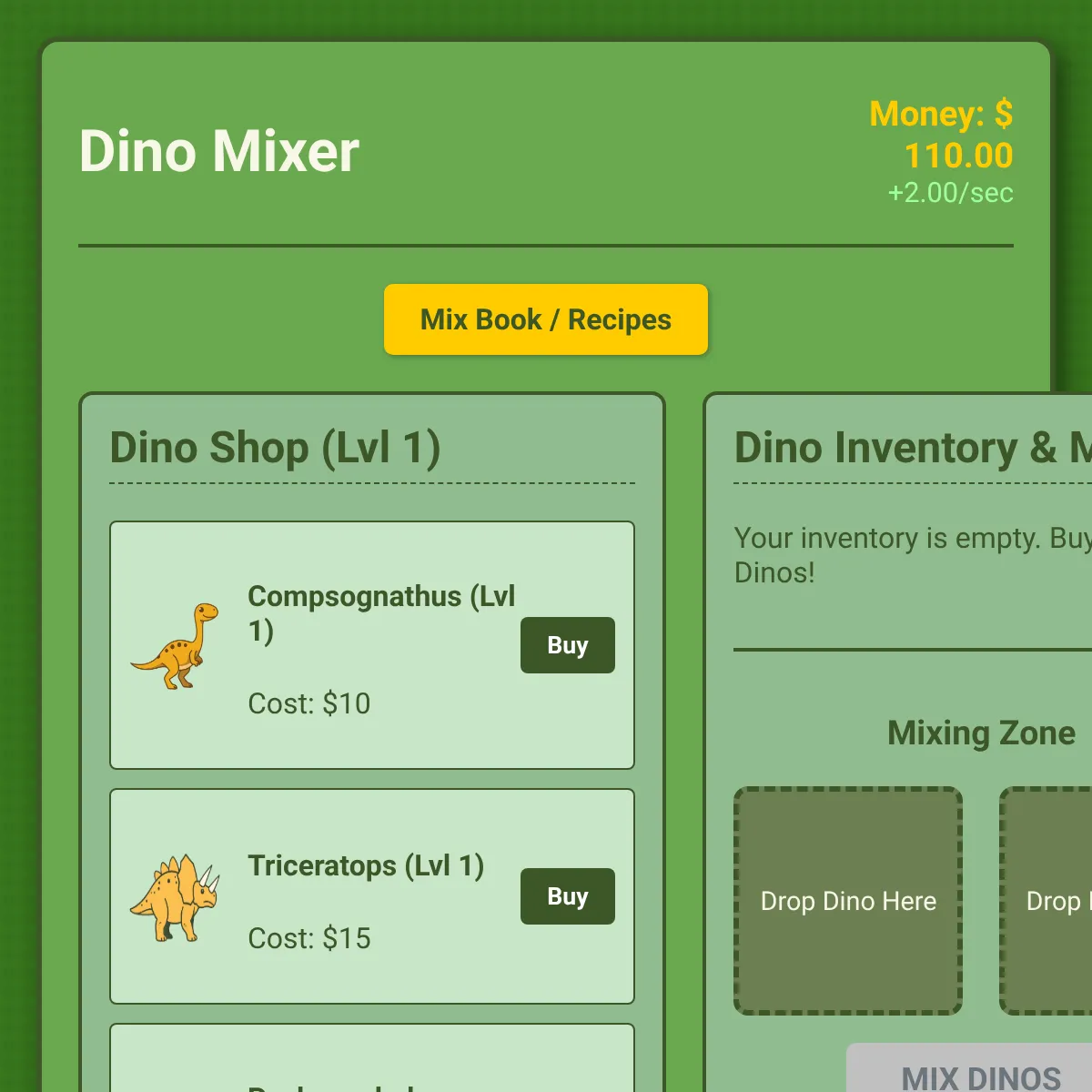 Dino Mixer