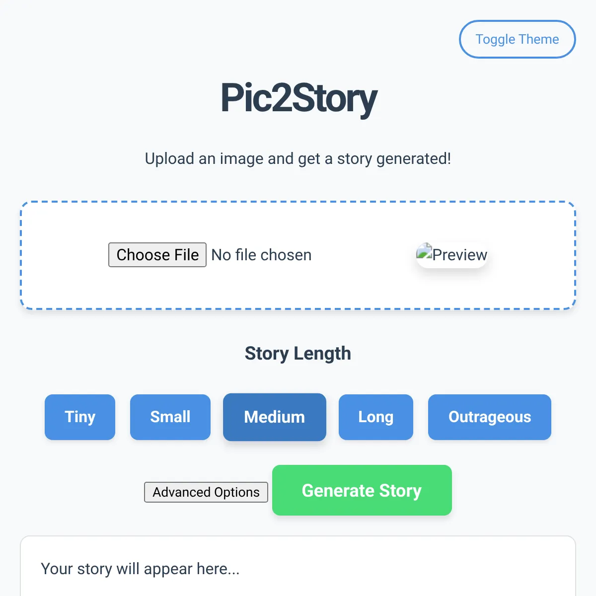 Pic2Story - Turn Images into Stories