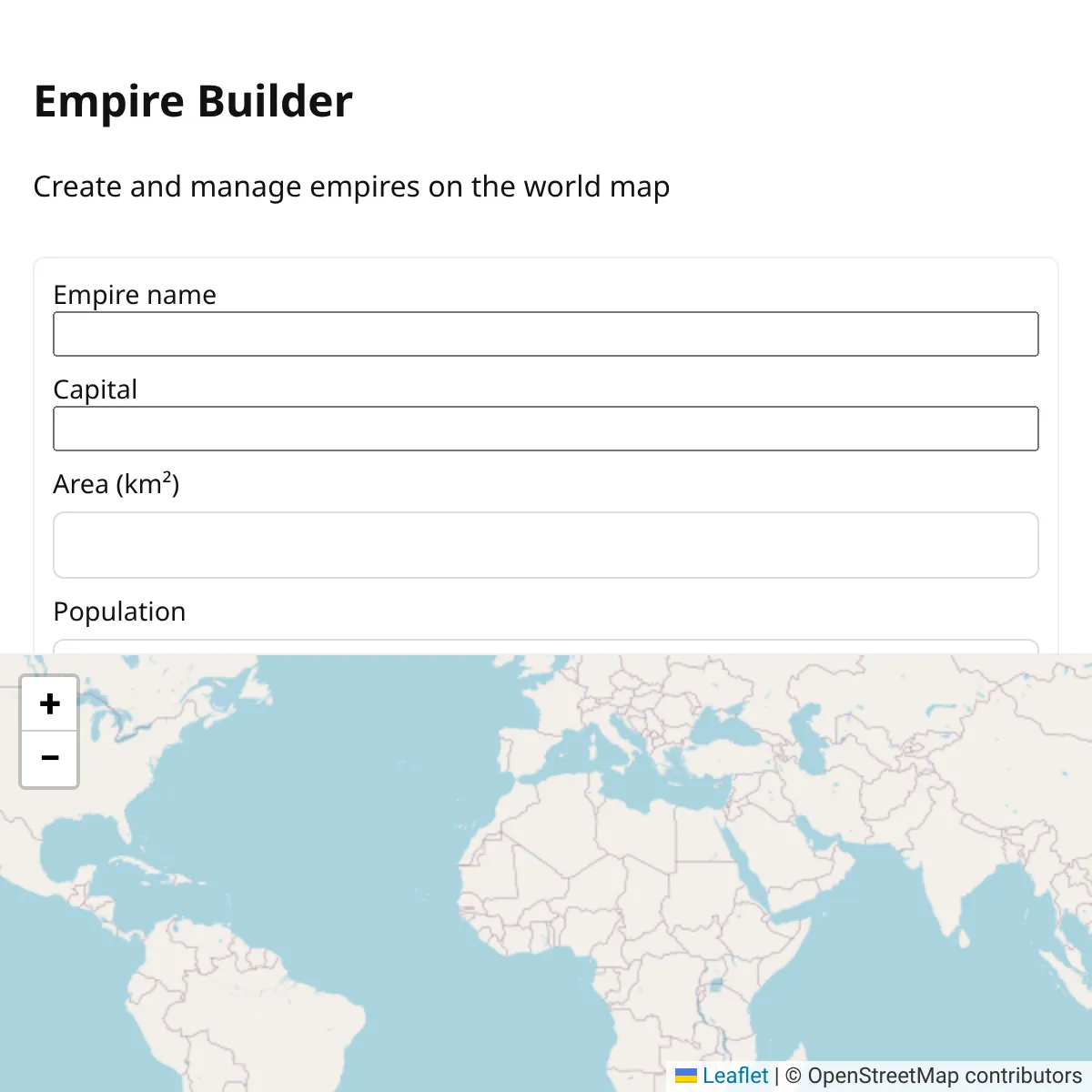 Empire Builder — World Map
