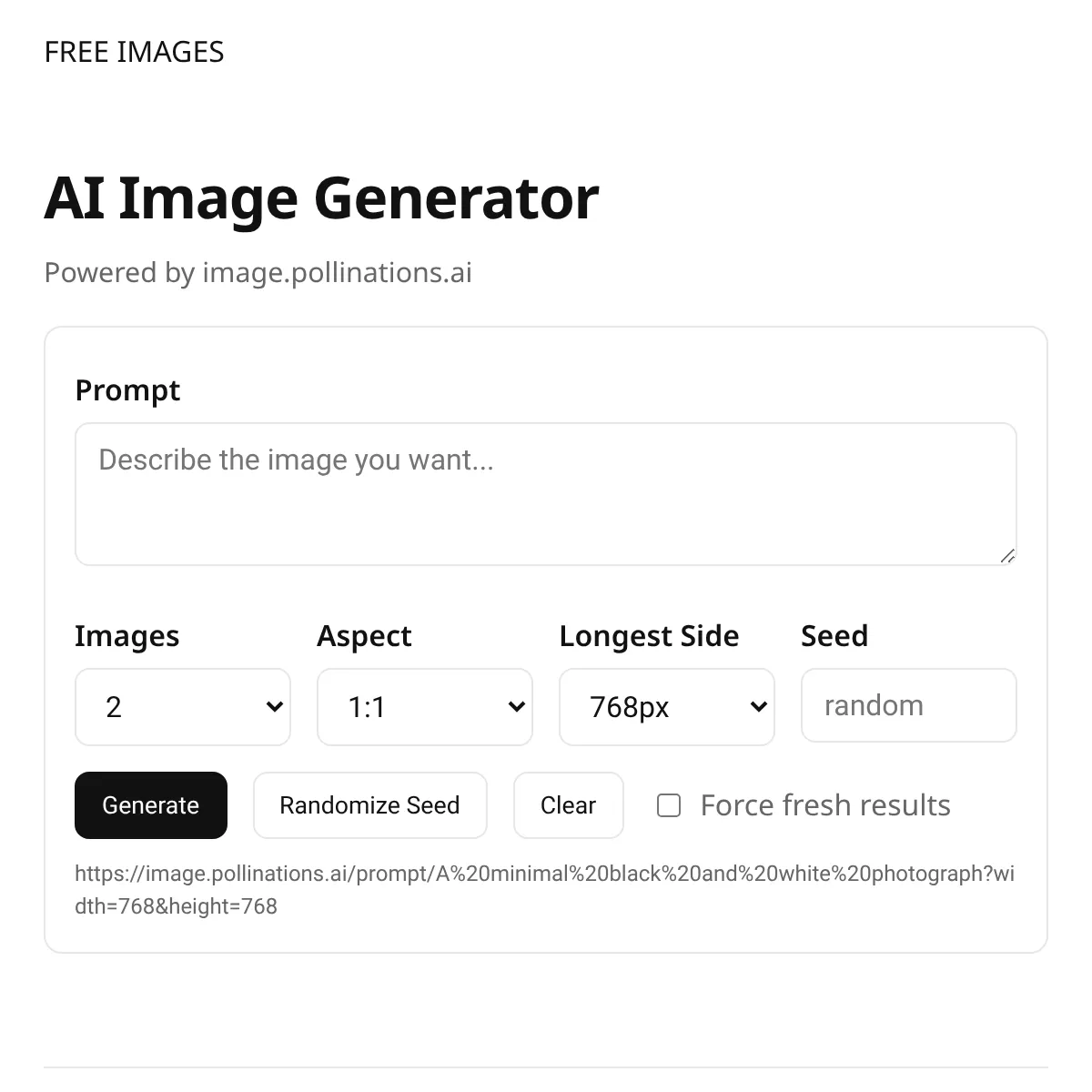 FREE AI IMAGE GENERATORS