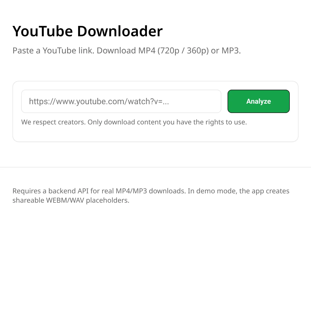YouTube Downloader