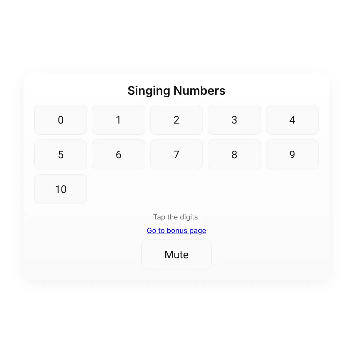 Singing Numbers
