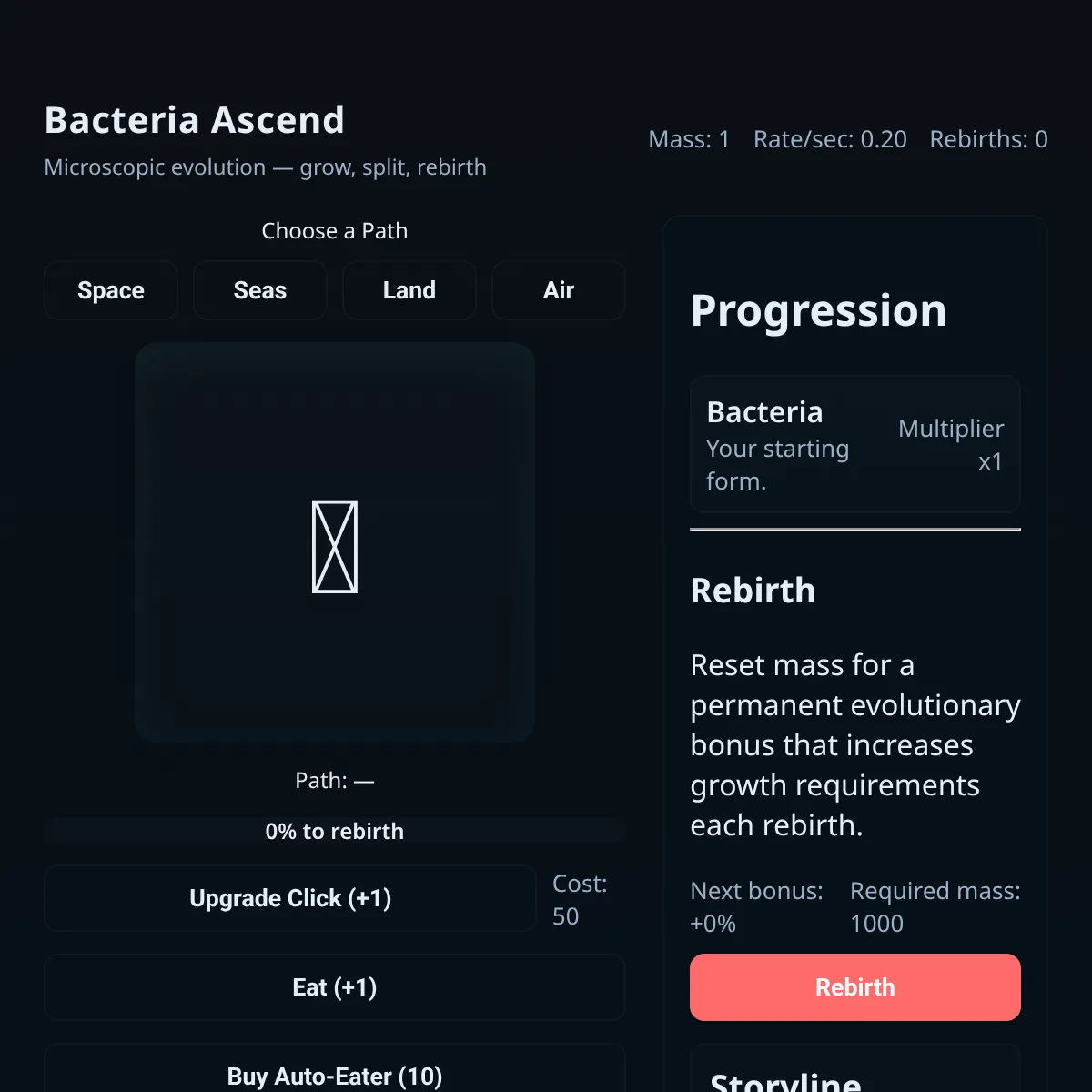 Bacteria Ascend — Idle Evolution