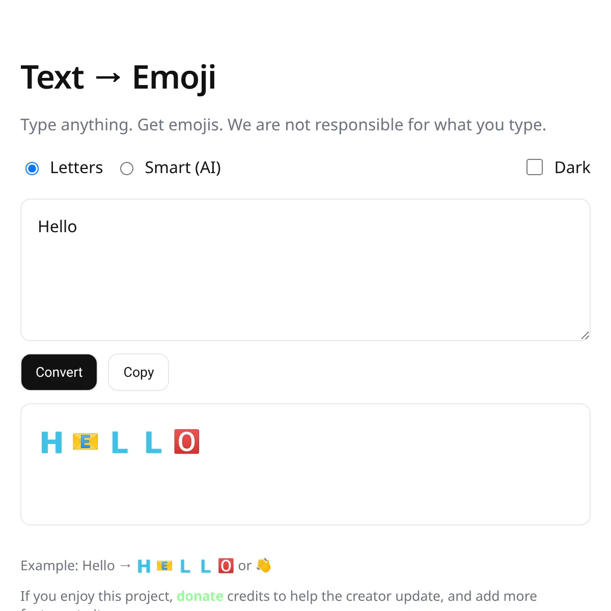 Text To Emoji
