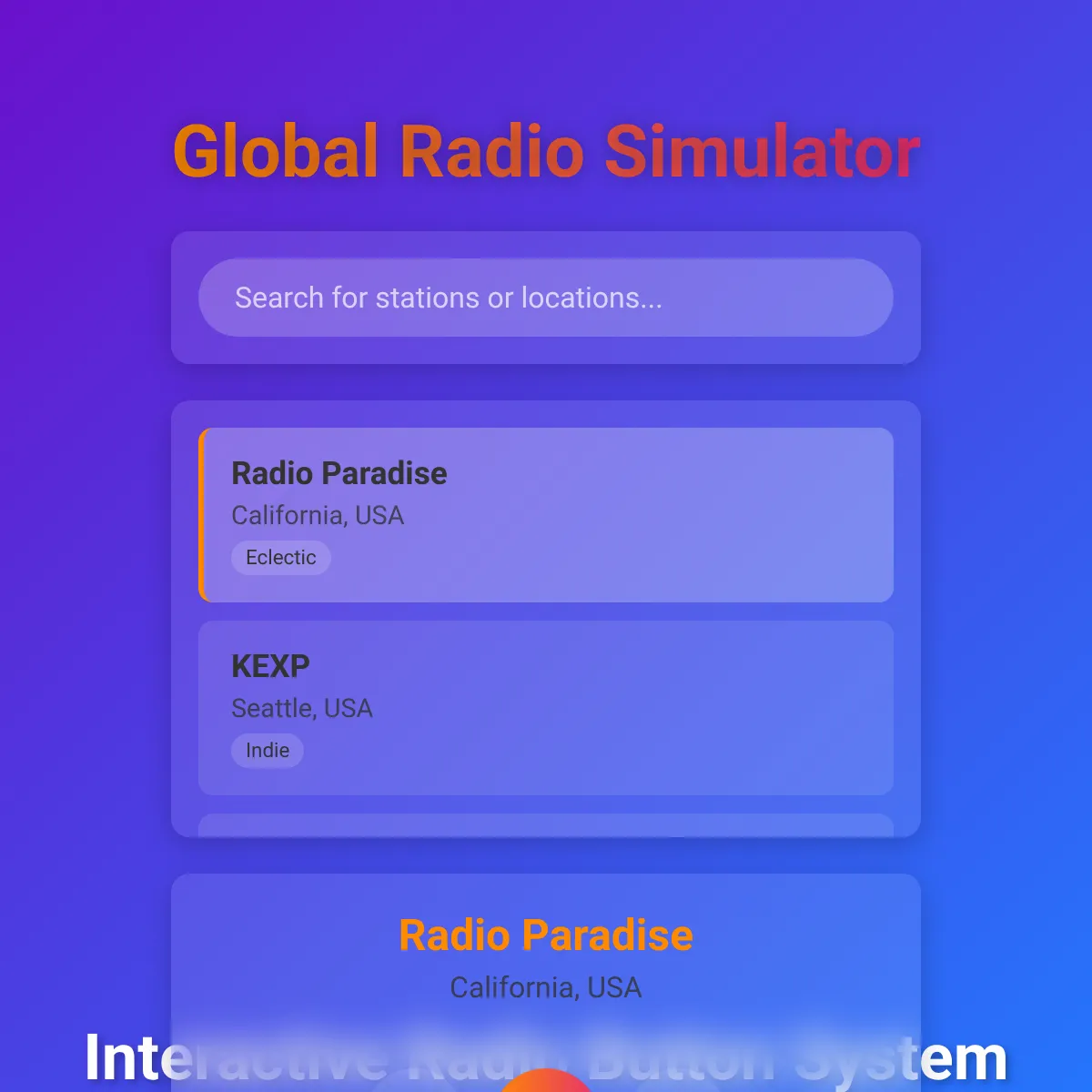 Global Radio Simulator