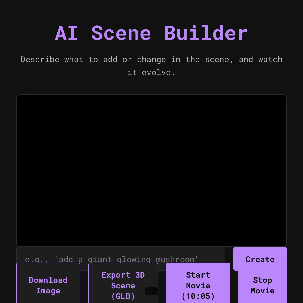 AI Scene Builder