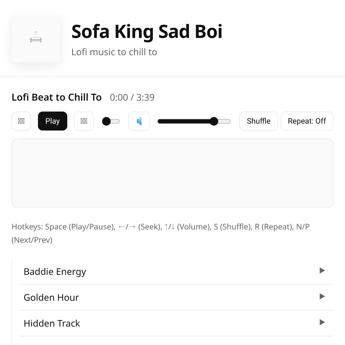 Sofa King Sad Boi — Lofi Music to Chill To